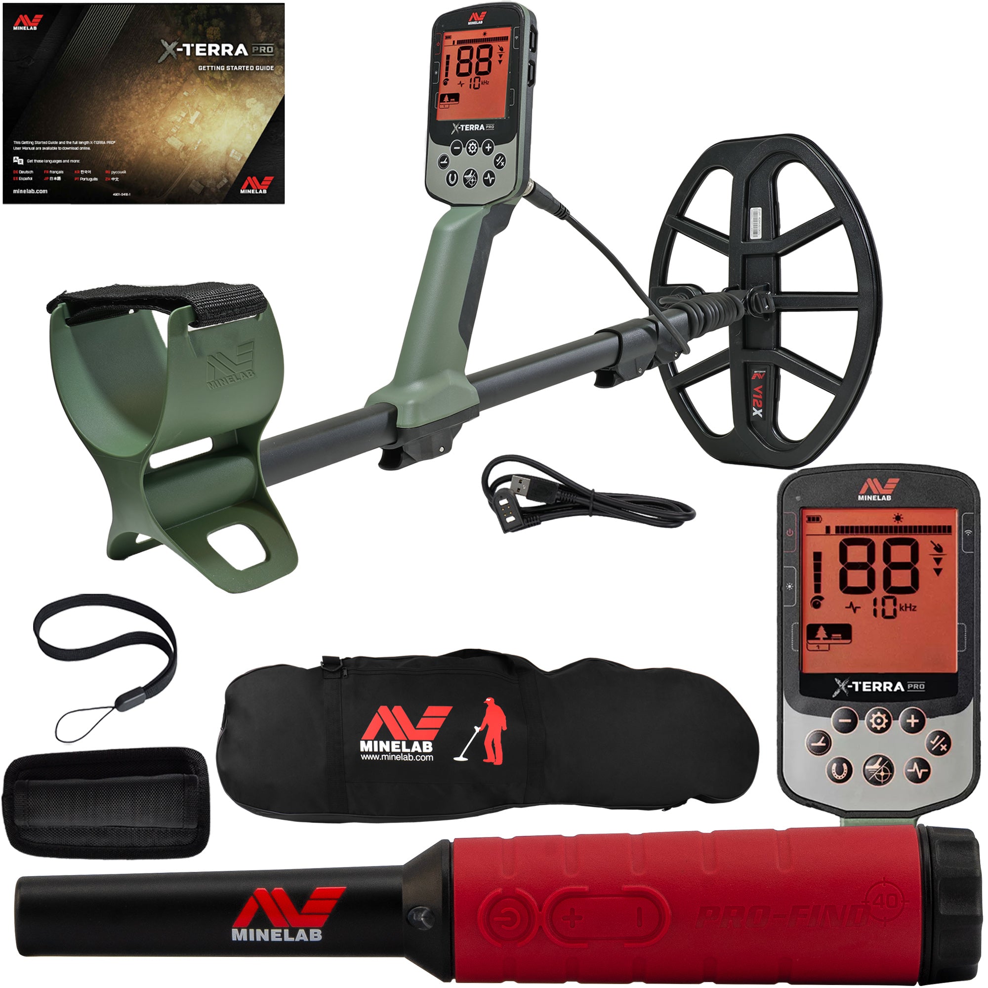 Minelab X-TERRA PRO Metal Detector with Pro-Find 40 and Carry Bag – Detector Experts