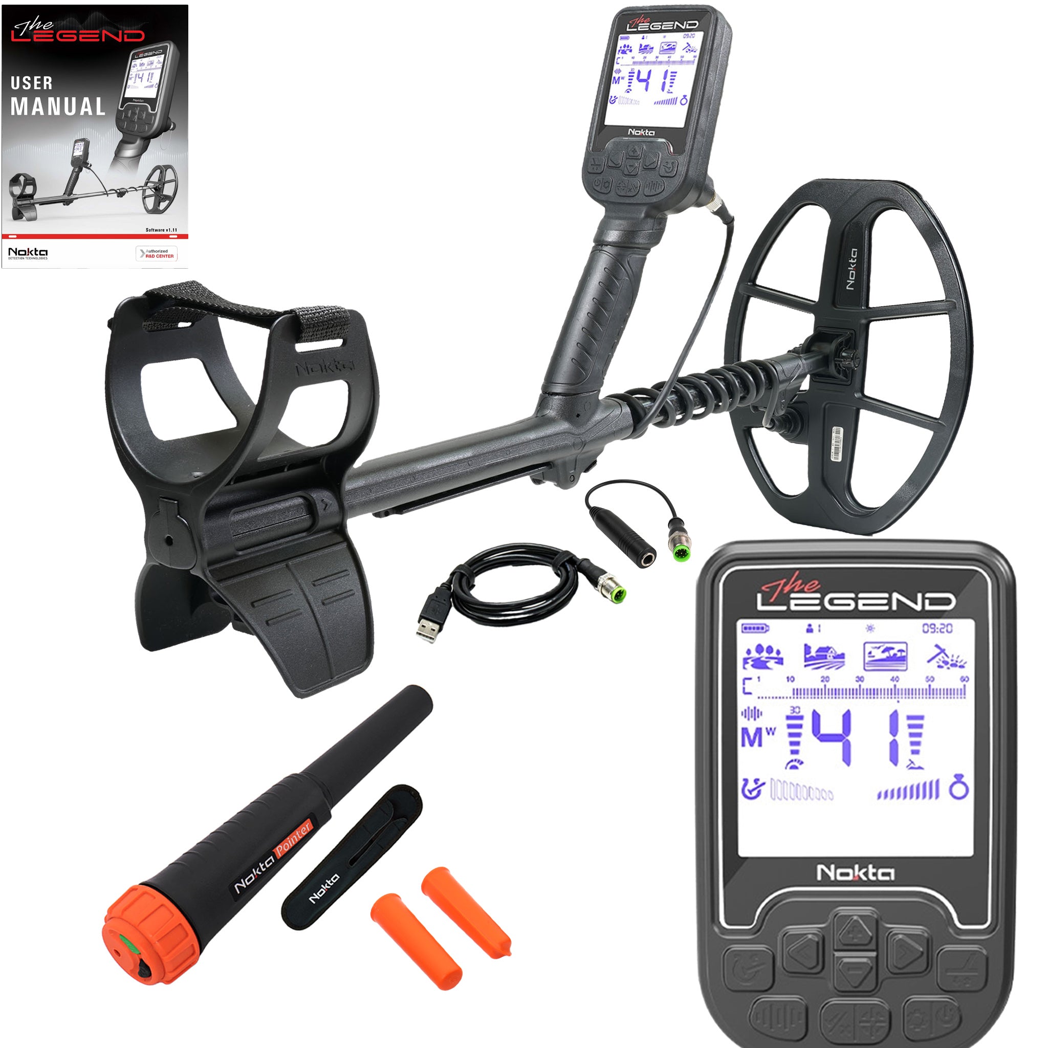 Nokta The Legend SMF Metal Detector w/ LG30 12" x 9" Coil – Detector Experts