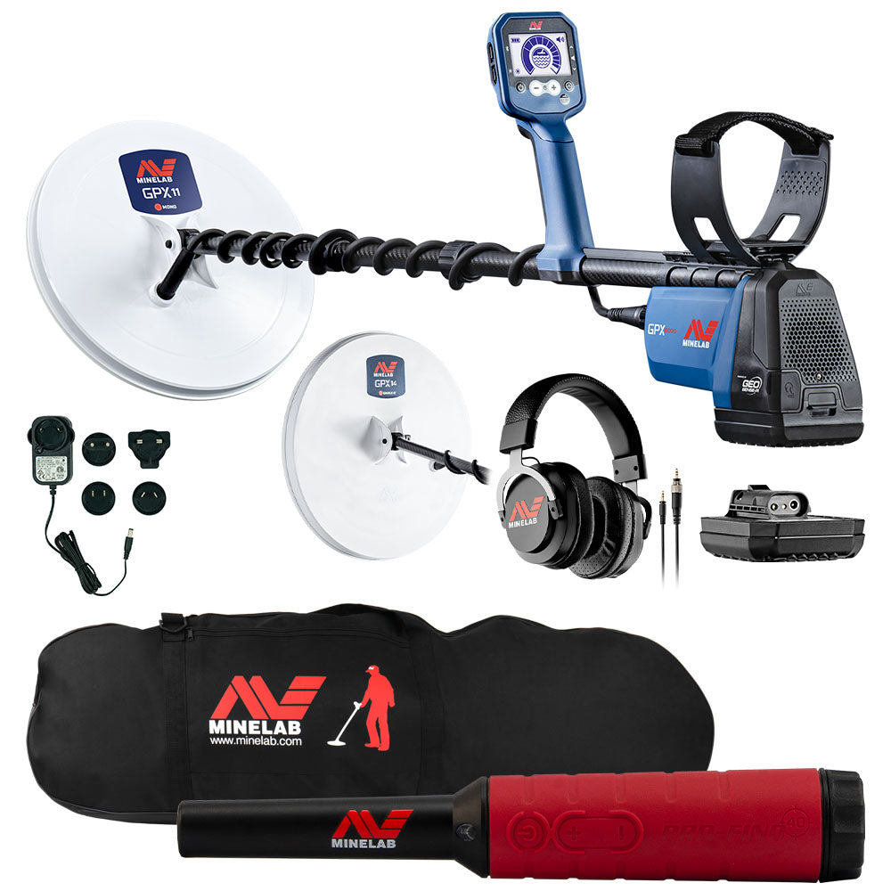 Minelab GPX 6000 Metal Detector with Pro-Find 40 and Carry Bag ...