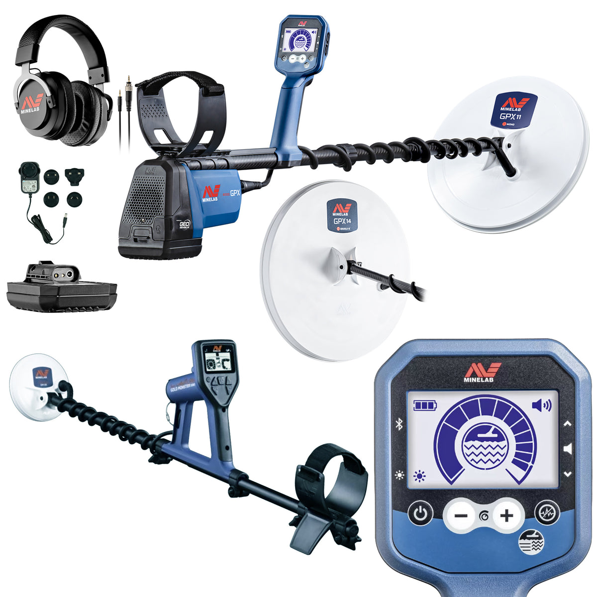 Minelab GPX 6000 Metal Detector with a Gold Monster 1000 Metal Detecto ...