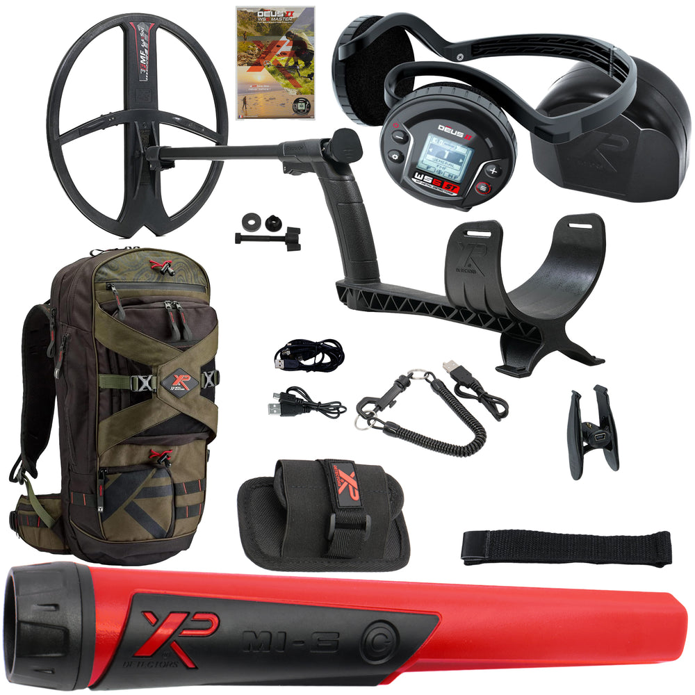 XP DEUS II WS6-ST Master Fast Multi Frequency Metal Detector with 13 x ...