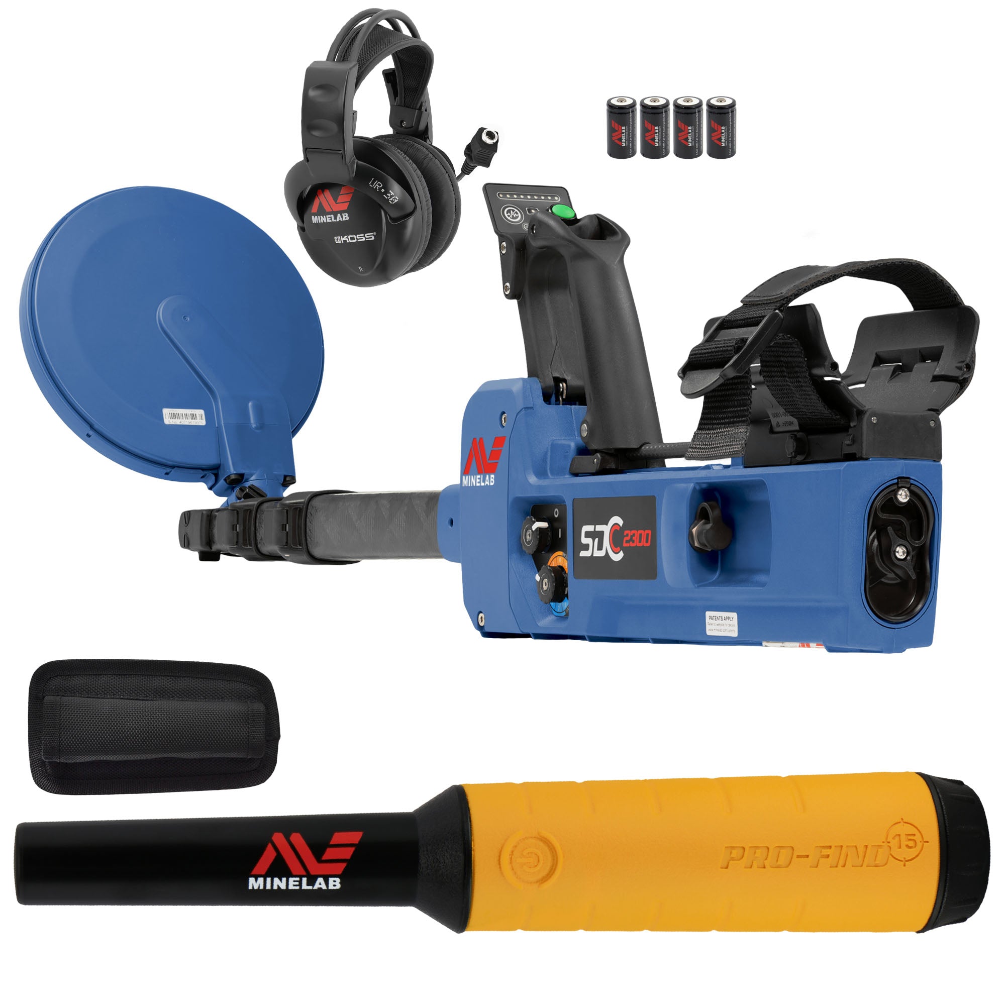 Minelab SDC 2300 All Terrain Gold Metal Detector with Pro Find 15 Pinp ...