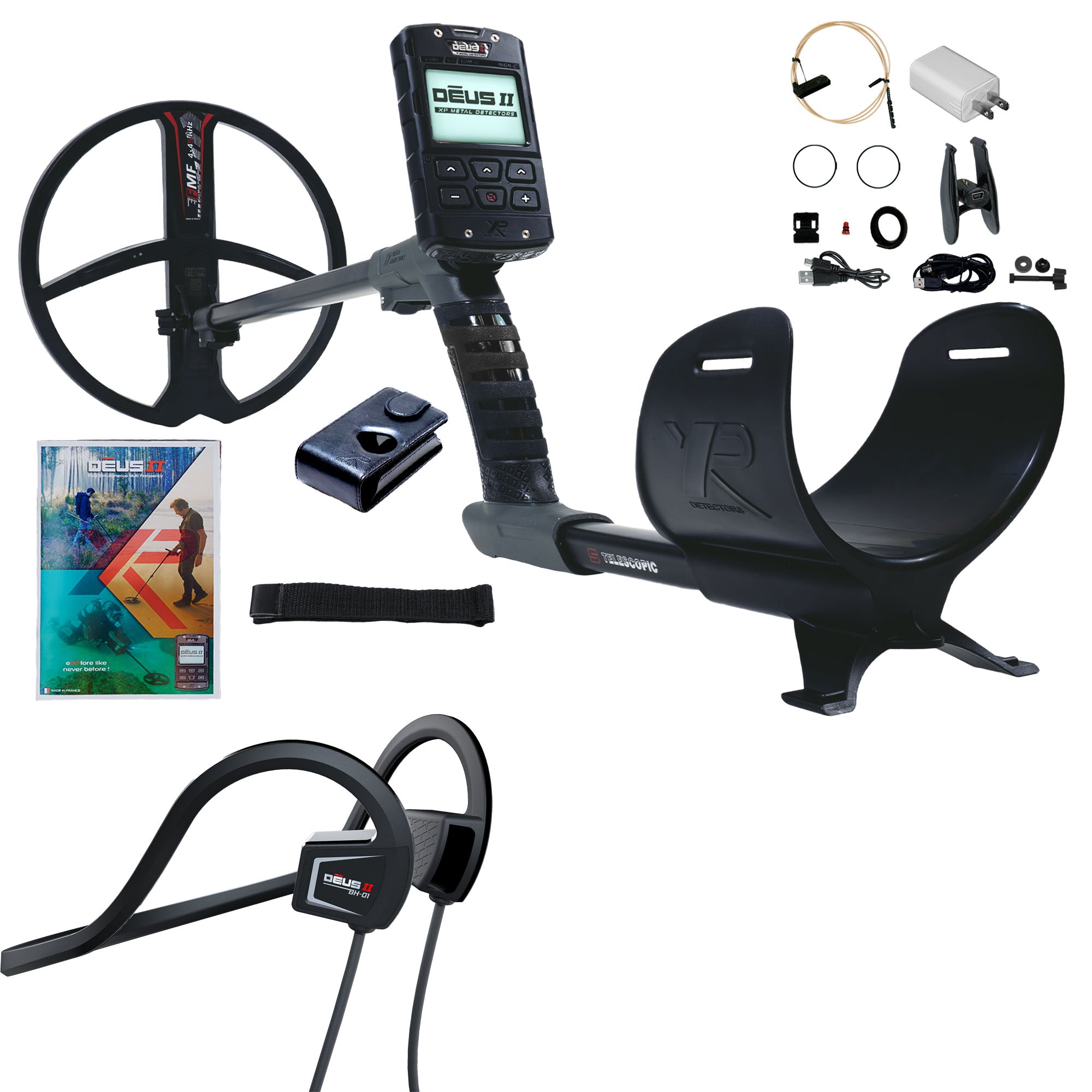 XP DEUS II Fast Multi Frequency RC Metal Detector with 11" FMF Search ...