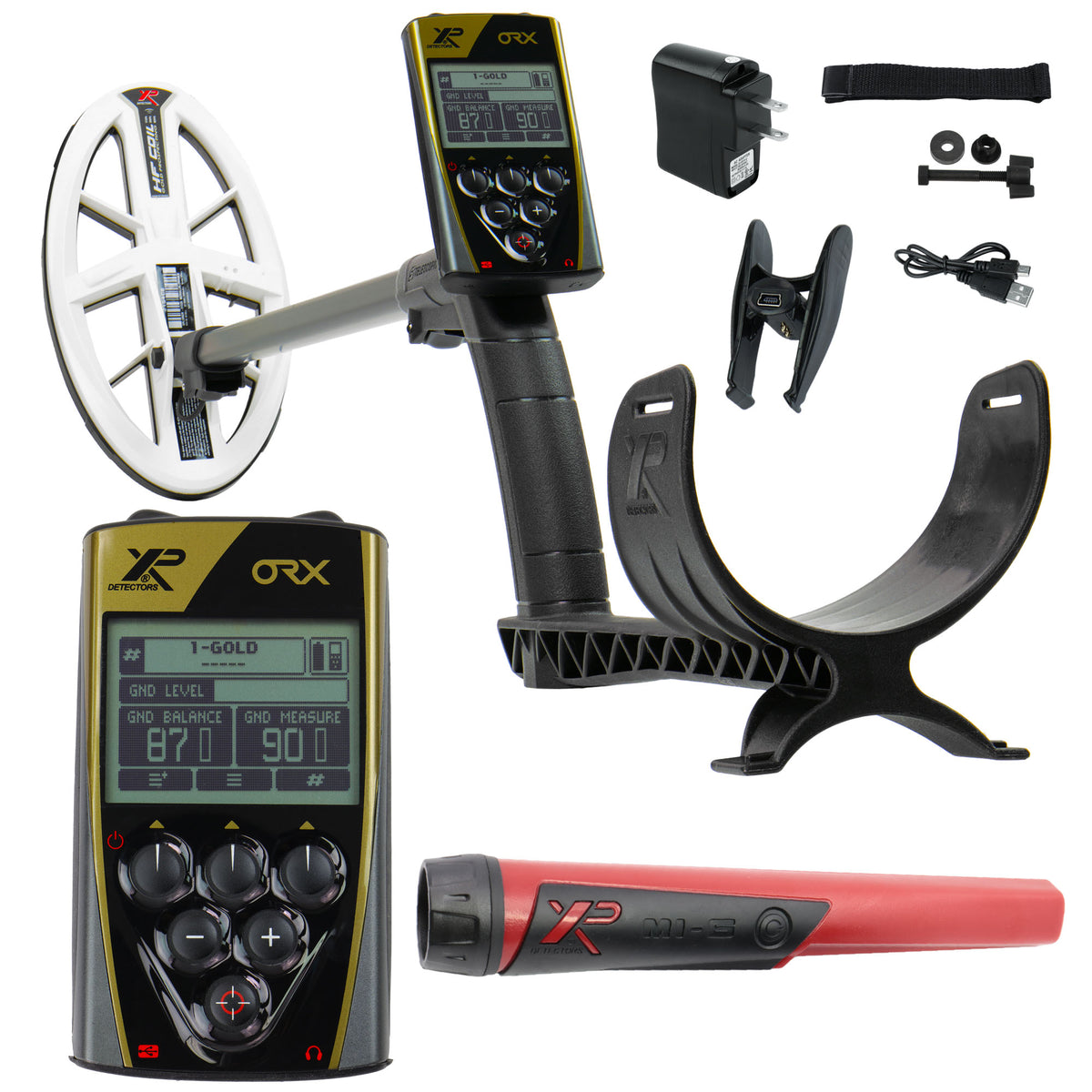 XP ORX Metal Detector with 9.5" Elliptical DD Waterproof Coil and MI-6 ...